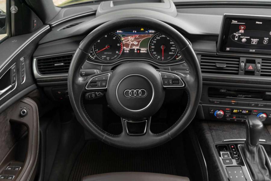 Black Audi A6 Allroad 2018 in Vilnius, with an engine capacity of 2.97 L and mileage of 186 thousand km for 18950 €, photo 23 on AUTOMOTO.COM.LV