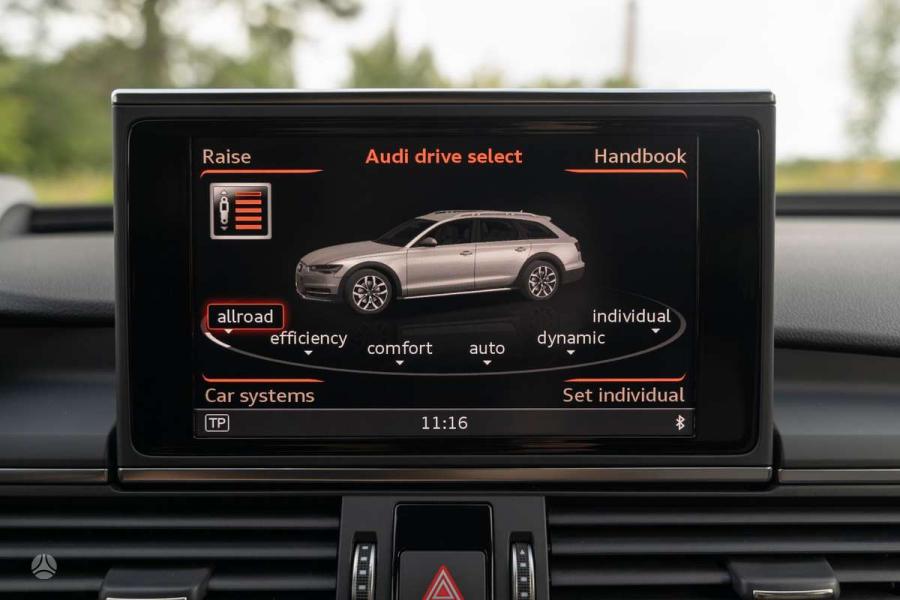 Black Audi A6 Allroad 2018 in Vilnius, with an engine capacity of 2.97 L and mileage of 186 thousand km for 18950 €, photo 30 on AUTOMOTO.COM.LV