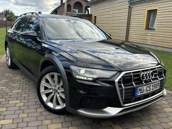 Black Audi A6 Allroad 2020 in Vilnius, with an engine capacity of 2.97 L and mileage of 187 thousand km for 25750 €, photo 1 on AUTOMOTO.COM.LV