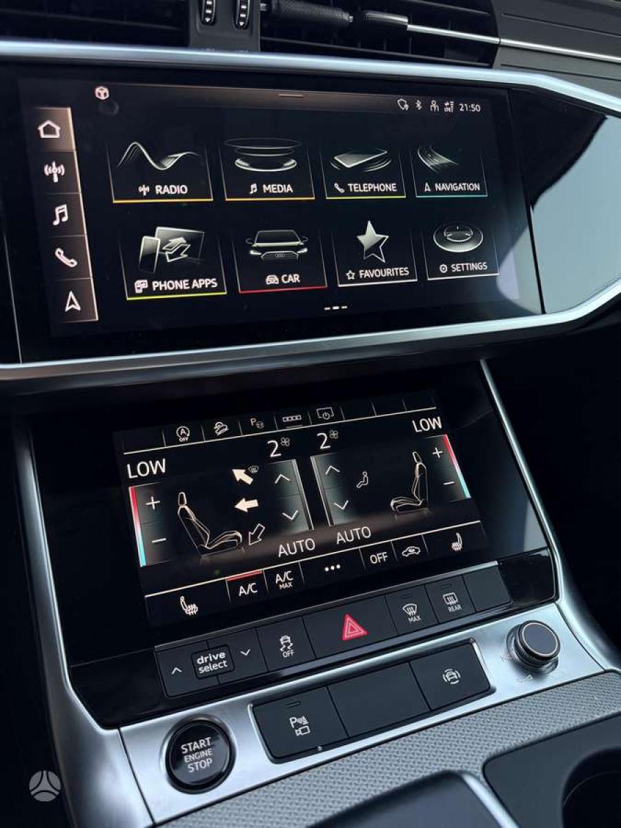 Black Audi A6 Allroad 2021 in Vilnius, with an engine capacity of 2.97 L and mileage of 189 thousand km for 29500 €, photo 16 on AUTOMOTO.COM.LV