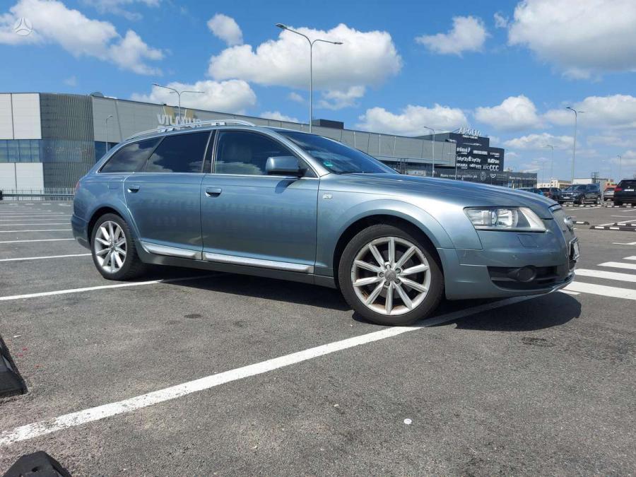 Blue Audi A6 Allroad 2006 in Vilnius, with an engine capacity of 2.70 L and mileage of 333 thousand km for 4000 €, photo 3 on AUTOMOTO.COM.LV
