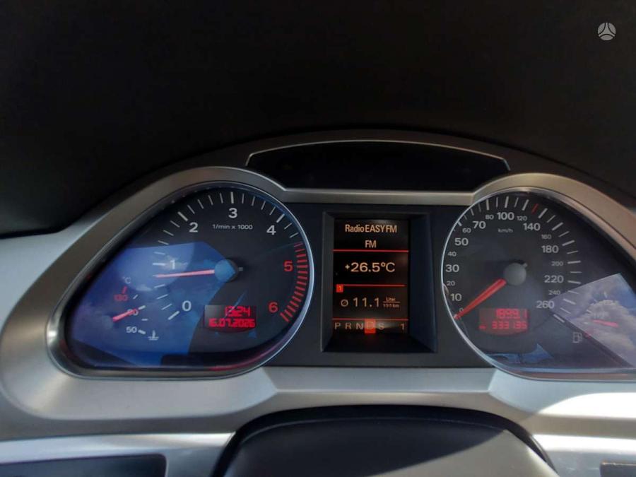 Blue Audi A6 Allroad 2006 in Vilnius, with an engine capacity of 2.70 L and mileage of 333 thousand km for 4000 €, photo 15 on AUTOMOTO.COM.LV