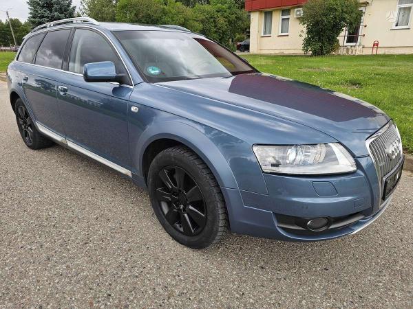 Blue Audi A6 Allroad 2007 in Kedainiai, with an engine capacity of 2.97 L and mileage of 279 thousand km for 3950 €, photo 3 on AUTOMOTO.COM.LV