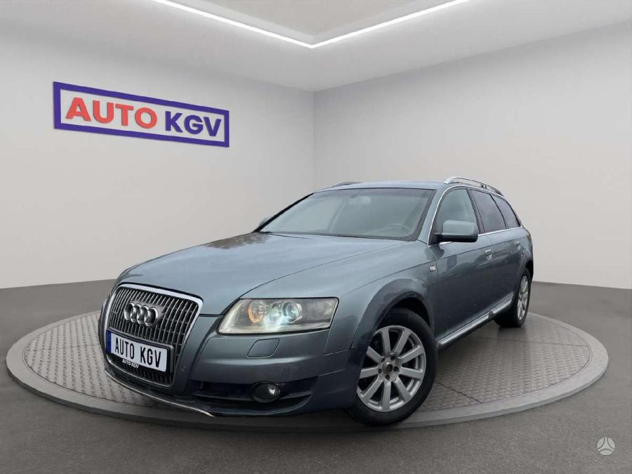Blue Audi A6 Allroad 2008 in Vilnius, with an engine capacity of 3.00 L and mileage of 371 thousand km for 3999 €, photo 1 on AUTOMOTO.COM.LV