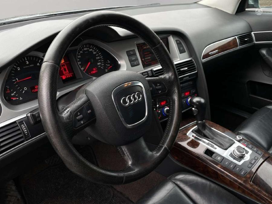 Blue Audi A6 Allroad 2008 in Vilnius, with an engine capacity of 3.00 L and mileage of 371 thousand km for 3999 €, photo 12 on AUTOMOTO.COM.LV