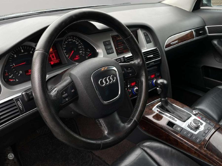 Blue Audi A6 Allroad 2008 in Vilnius, with an engine capacity of 3.00 L and mileage of 371 thousand km for 3999 €, photo 12 on AUTOMOTO.COM.LV