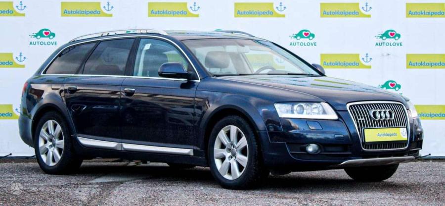 Blue Audi A6 Allroad 2010 in Klaipeda, with an engine capacity of 3.00 L and mileage of 312 thousand km for 6990 €, photo 2 on AUTOMOTO.COM.LV