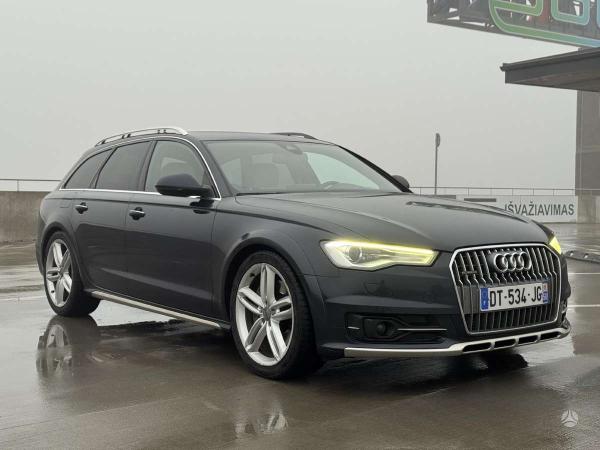 Blue Audi A6 Allroad 2015 in Vilnius, with an engine capacity of 2.97 L and mileage of 278 thousand km for 15300 €, photo 2 on AUTOMOTO.COM.LV