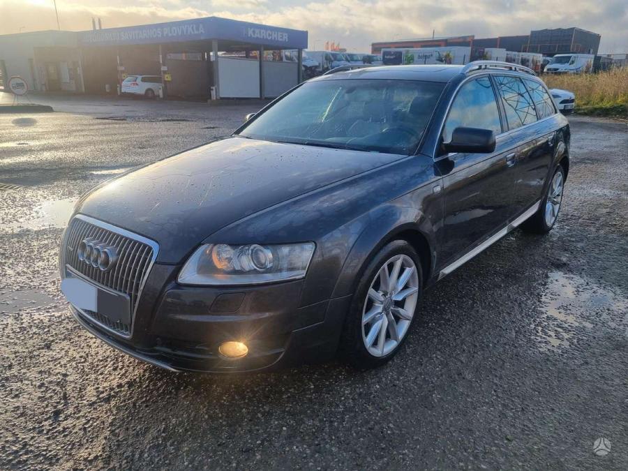 Brown Audi A6 Allroad 2007 in Kaunas, with an engine capacity of 2.97 L and mileage of 349 thousand km for 3750 €, photo 1 on AUTOMOTO.COM.LV