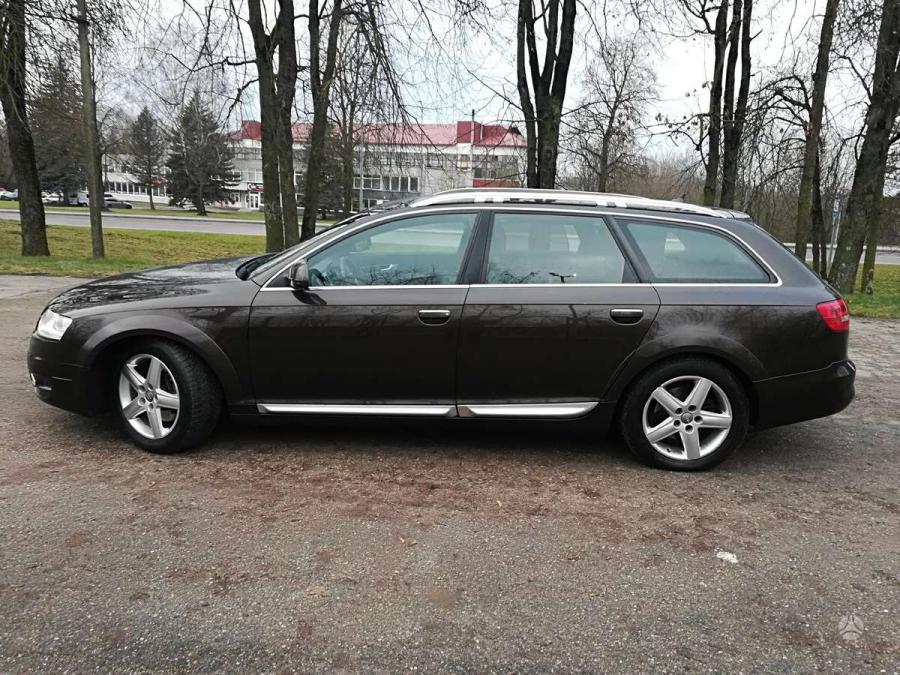Brown Audi A6 Allroad 2009 in Ukmerge, with an engine capacity of 2.70 L and mileage of 268 thousand km for 5850 €, photo 1 on AUTOMOTO.COM.LV