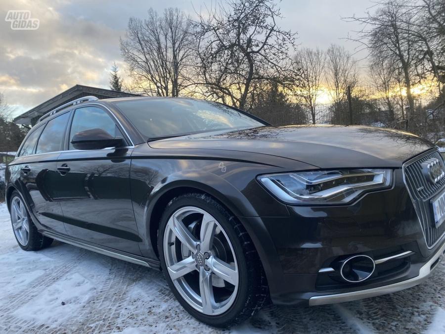 Brown Audi A6 Allroad 2012 in Vilnius, with an engine capacity of 3.00 L and mileage of 173 thousand km for 17999 €, photo 1 on AUTOMOTO.COM.LV