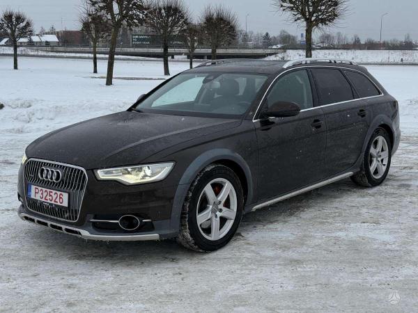 Brown Audi A6 Allroad 2012 in Kaunas, with an engine capacity of 2.97 L and mileage of 279 thousand km for 12000 €, photo 1 on AUTOMOTO.COM.LV