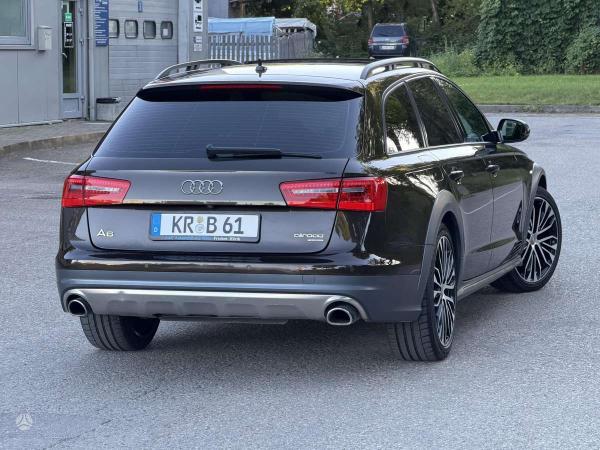 Brown Audi A6 Allroad 2012 in Jonava, with an engine capacity of 2.97 L and mileage of 215 thousand km for 13999 €, photo 9 on AUTOMOTO.COM.LV