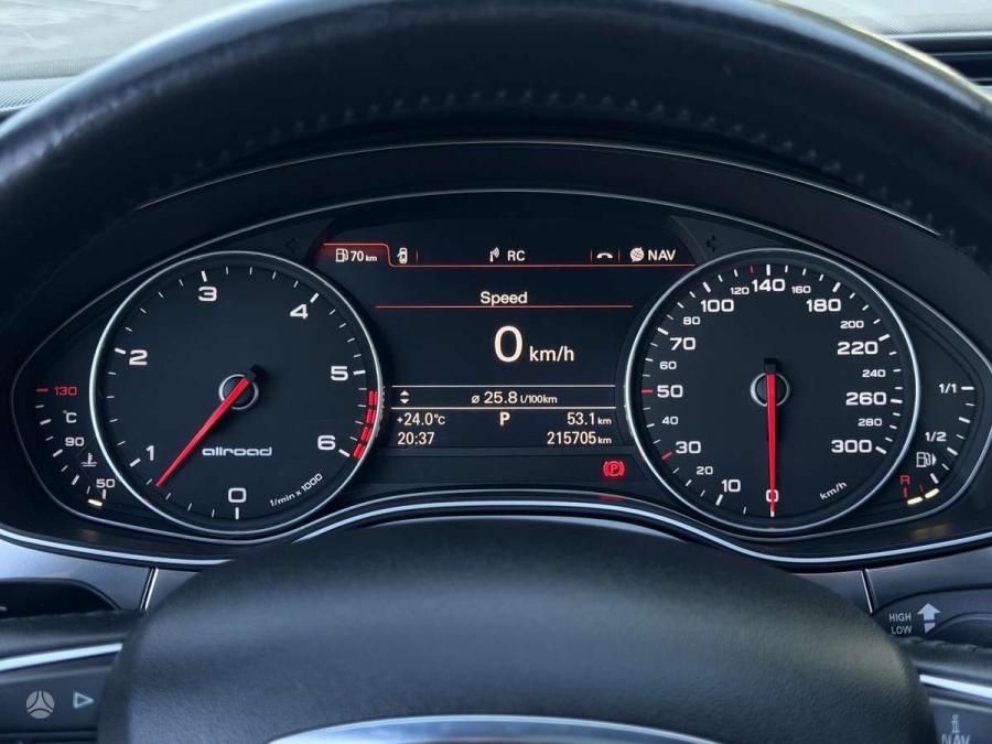 Brūns Audi A6 Allroad 2012 Jonava, ar dzinēja tilpumu 2.97 L un nobraukumu 215 tūkst. km par 13999 €, foto 25 vietnē AUTOMOTO.COM.LV