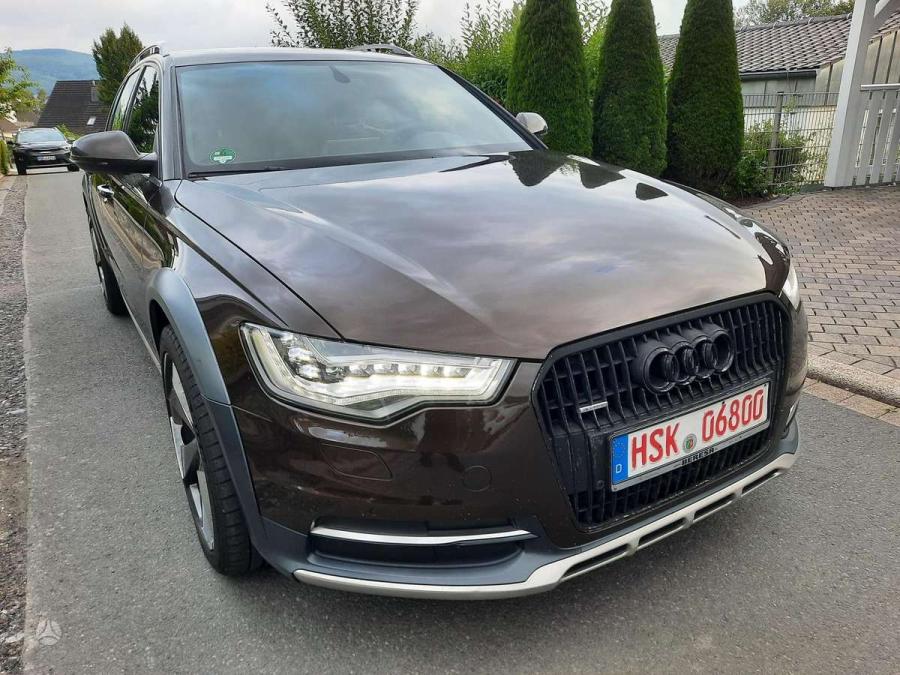Brown Audi A6 Allroad 2012 in Utena, with an engine capacity of 2.97 L and mileage of 294 thousand km for 8950 €, photo 3 on AUTOMOTO.COM.LV
