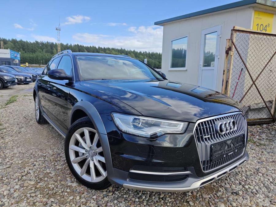 Brown Audi A6 Allroad 2012 in Vilnius, with an engine capacity of 2.97 L and mileage of 255 thousand km for 11700 €, photo 1 on AUTOMOTO.COM.LV