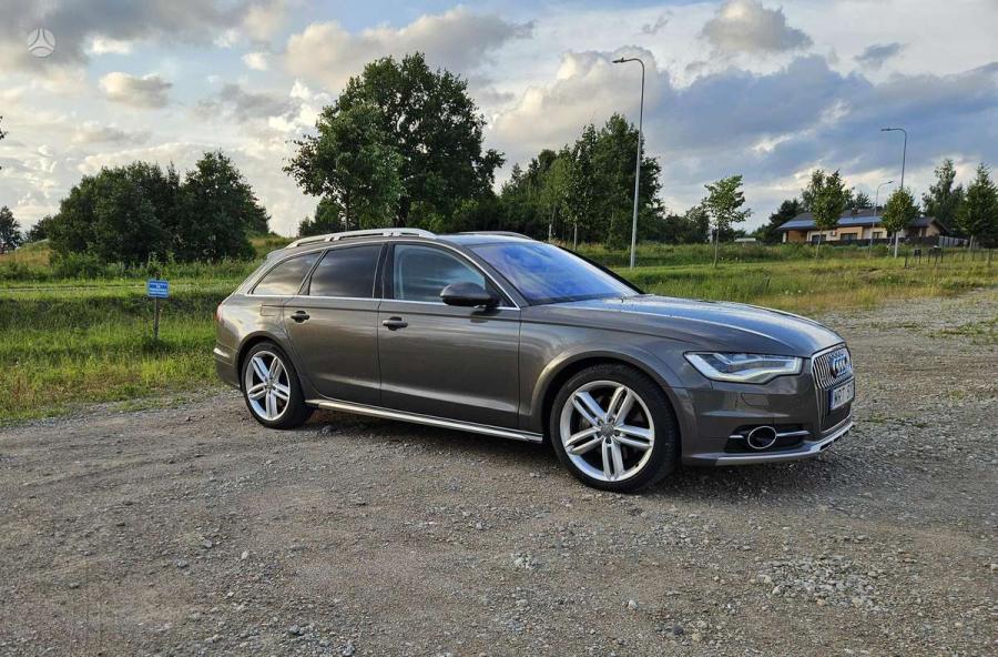 Brown Audi A6 Allroad 2013 in Vilnius, with an engine capacity of 2.97 L and mileage of 340 thousand km for 14000 €, photo 1 on AUTOMOTO.COM.LV