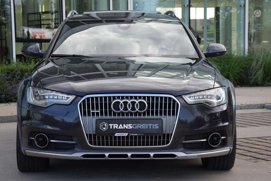 Brown Audi A6 Allroad 2014 in Vilnius, with an engine capacity of 2.97 L and mileage of 376 thousand km for 9999 €, photo 3 on AUTOMOTO.COM.LV