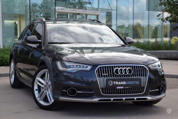 Brown Audi A6 Allroad 2014 in Vilnius, with an engine capacity of 2.97 L and mileage of 376 thousand km for 9999 €, photo 3 on AUTOMOTO.COM.LV