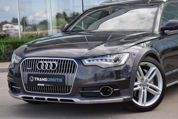 Brown Audi A6 Allroad 2014 in Vilnius, with an engine capacity of 2.97 L and mileage of 376 thousand km for 9999 €, photo 6 on AUTOMOTO.COM.LV