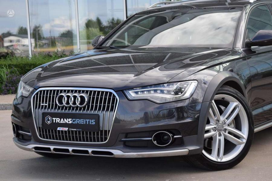 Brown Audi A6 Allroad 2014 in Vilnius, with an engine capacity of 2.97 L and mileage of 376 thousand km for 9999 €, photo 7 on AUTOMOTO.COM.LV
