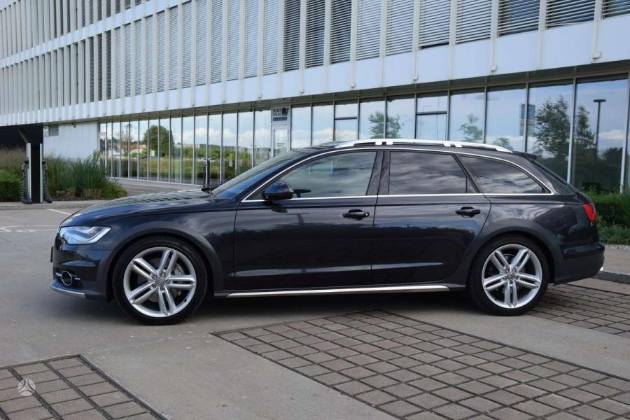 Brown Audi A6 Allroad 2014 in Vilnius, with an engine capacity of 2.97 L and mileage of 376 thousand km for 9999 €, photo 9 on AUTOMOTO.COM.LV