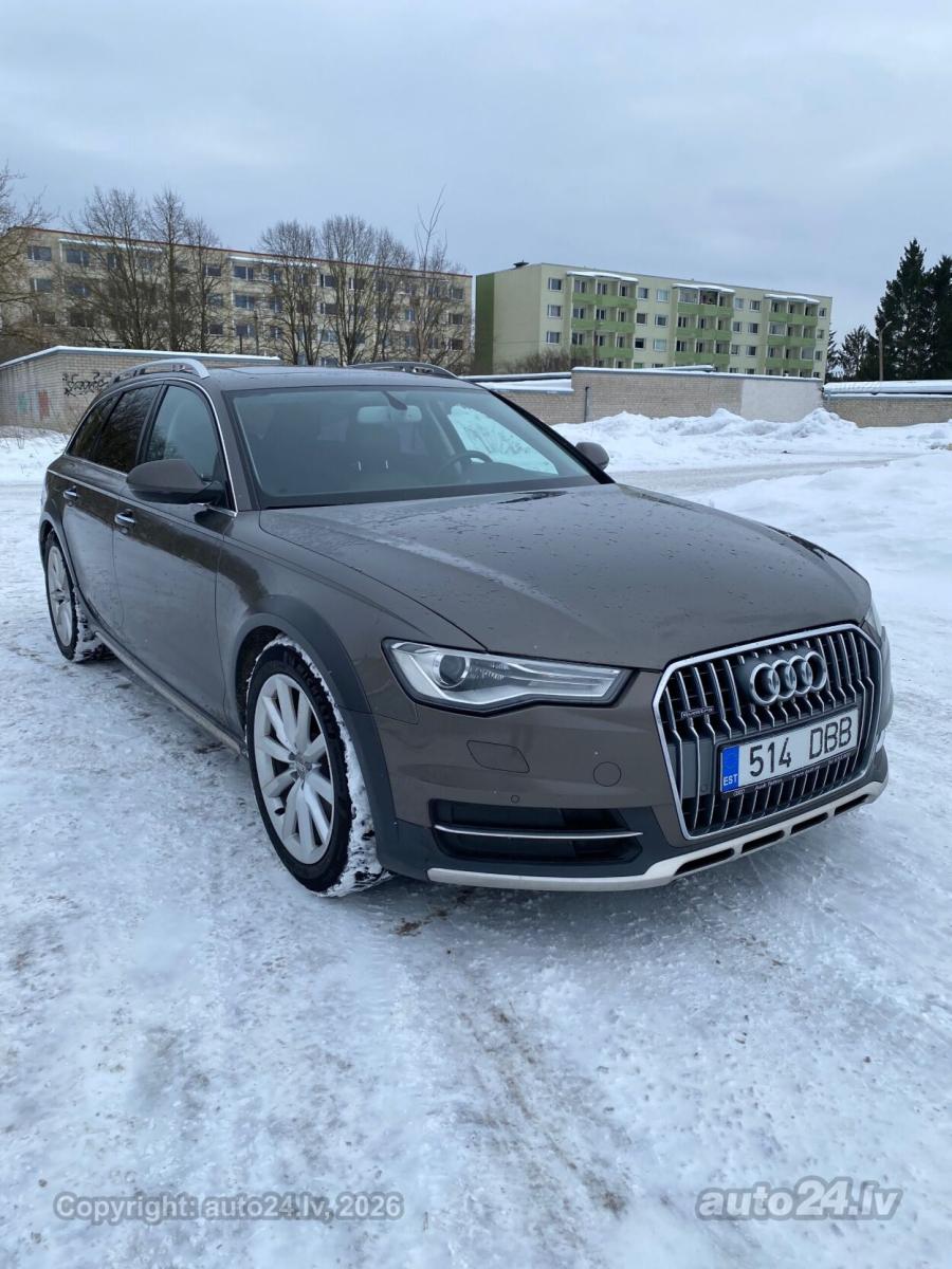 Brown Audi A6 Allroad 2015 in Tallinn, with an engine capacity of 3.00 L and mileage of 291 thousand km for 15300 €, photo 1 on AUTOMOTO.COM.LV