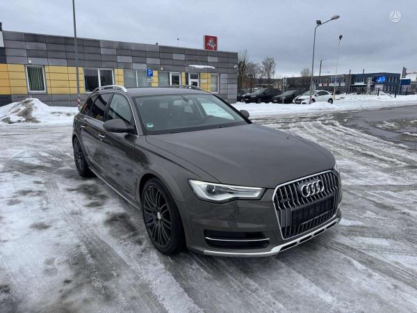 Brown Audi A6 Allroad 2015 in Kaunas, with an engine capacity of 2.97 L and mileage of 274 thousand km for 13790 €, photo 1 on AUTOMOTO.COM.LV