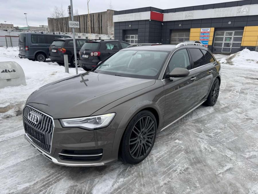 Brown Audi A6 Allroad 2015 in Kaunas, with an engine capacity of 2.97 L and mileage of 274 thousand km for 13790 €, photo 3 on AUTOMOTO.COM.LV