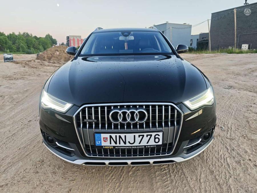 Brown Audi A6 Allroad 2015 in Vilnius, with an engine capacity of 2.97 L and mileage of 246 thousand km for 14000 €, photo 3 on AUTOMOTO.COM.LV