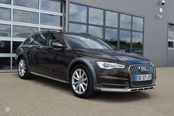 Brown Audi A6 Allroad 2015 in Vilnius, with an engine capacity of 2.97 L and mileage of 255 thousand km for 15000 €, photo 5 on AUTOMOTO.COM.LV