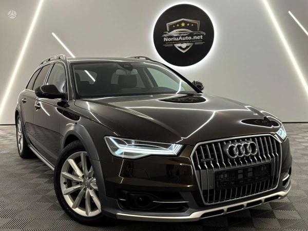 Brown Audi A6 Allroad 2016 in Marijampole, with an engine capacity of 2.97 L and mileage of 249 thousand km for 18350 €, photo 1 on AUTOMOTO.COM.LV
