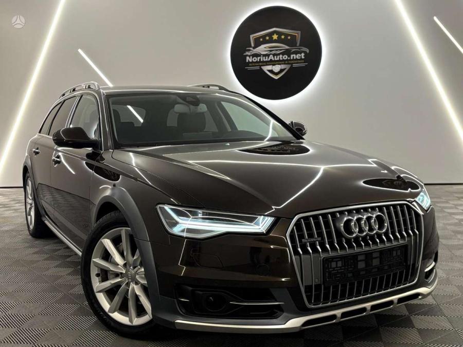 Brown Audi A6 Allroad 2016 in Marijampole, with an engine capacity of 2.97 L and mileage of 249 thousand km for 18350 €, photo 1 on AUTOMOTO.COM.LV
