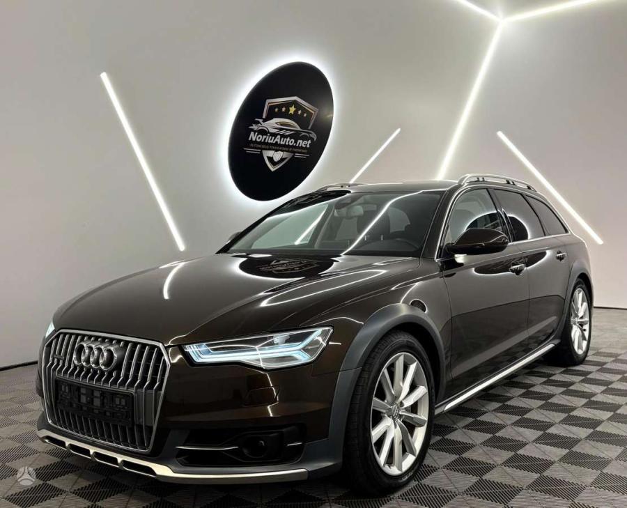 Brown Audi A6 Allroad 2016 in Marijampole, with an engine capacity of 2.97 L and mileage of 249 thousand km for 18350 €, photo 35 on AUTOMOTO.COM.LV