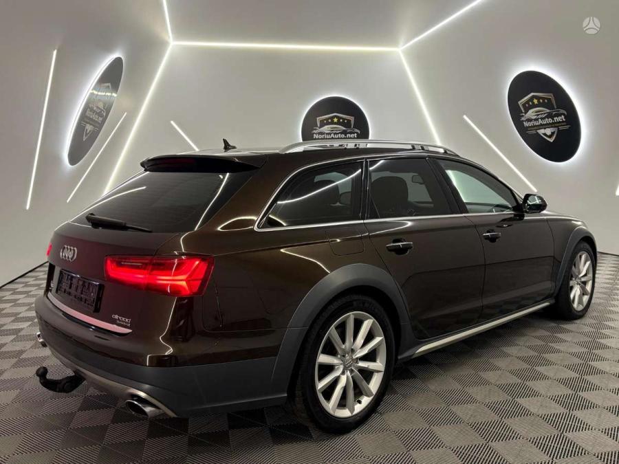 Brown Audi A6 Allroad 2016 in Marijampole, with an engine capacity of 2.97 L and mileage of 249 thousand km for 18350 €, photo 38 on AUTOMOTO.COM.LV