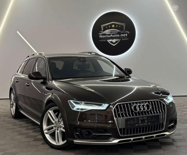 Brown Audi A6 Allroad 2016 in Marijampole, with an engine capacity of 2.97 L and mileage of 197 thousand km for 16999 €, photo 1 on AUTOMOTO.COM.LV