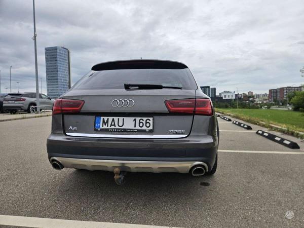 Brown Audi A6 Allroad 2017 in Vilnius, with an engine capacity of 2.97 L and mileage of 263 thousand km for 19490 €, photo 5 on AUTOMOTO.COM.LV