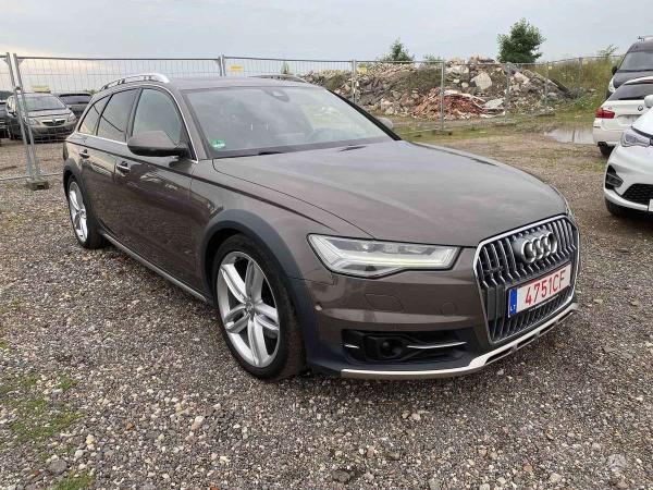 Brown Audi A6 Allroad 2017 in Vilnius, with an engine capacity of 2.97 L and mileage of 345 thousand km for 14050 €, photo 3 on AUTOMOTO.COM.LV