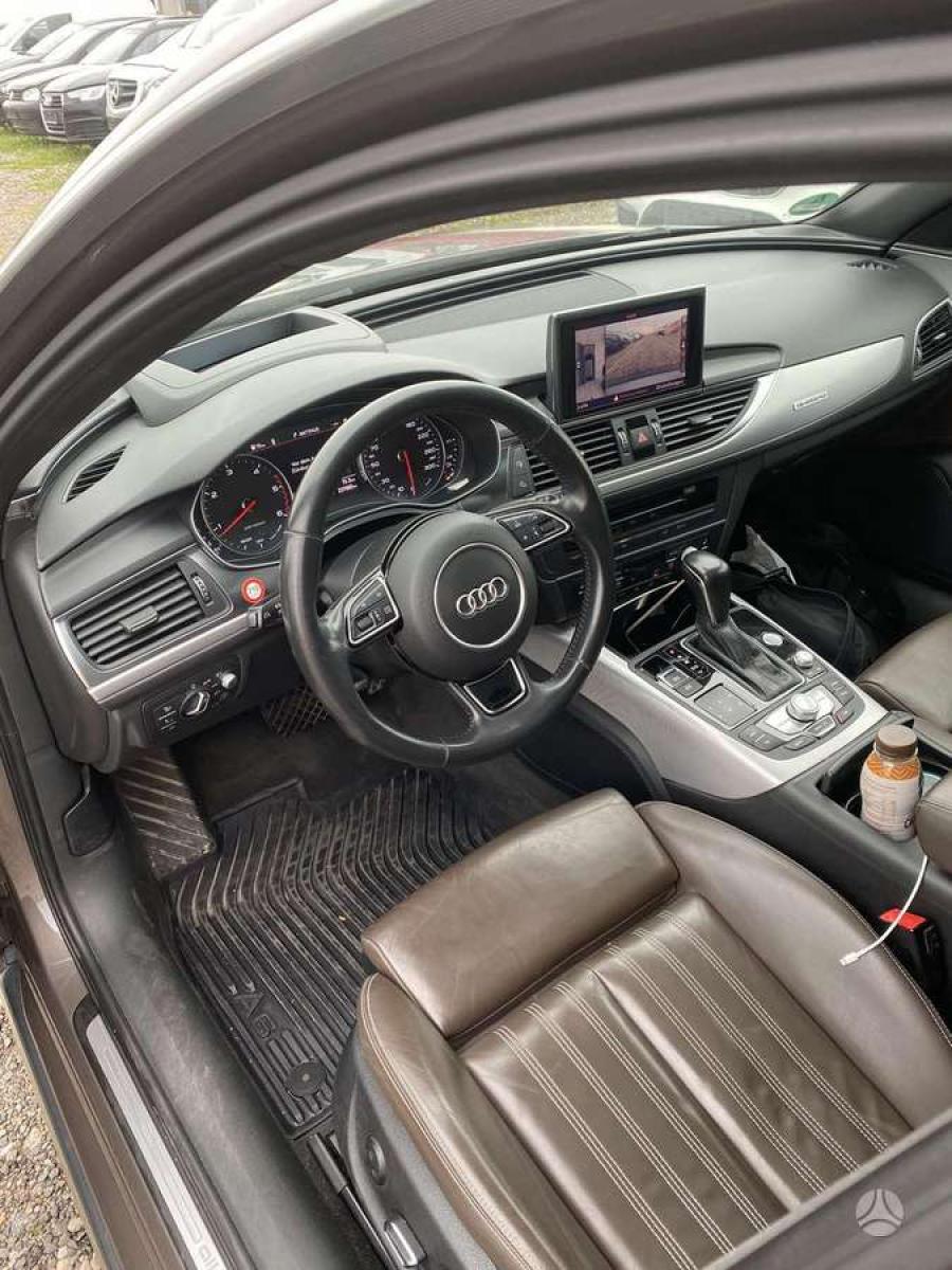 Brown Audi A6 Allroad 2017 in Vilnius, with an engine capacity of 2.97 L and mileage of 345 thousand km for 14050 €, photo 6 on AUTOMOTO.COM.LV