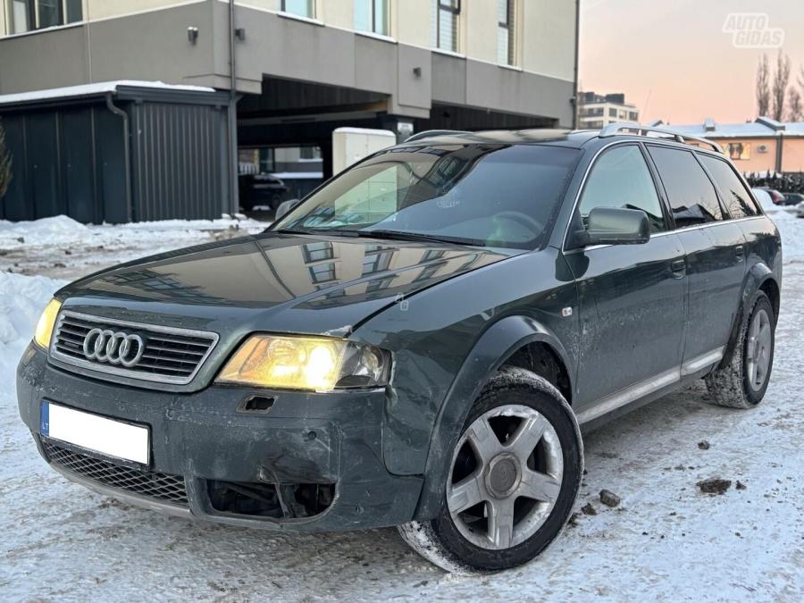 Zaļš Audi A6 Allroad 2002 Kauņa, ar dzinēja tilpumu 2.50 L un nobraukumu 300 tūkst. km par 1650 €, foto 1 vietnē AUTOMOTO.COM.LV