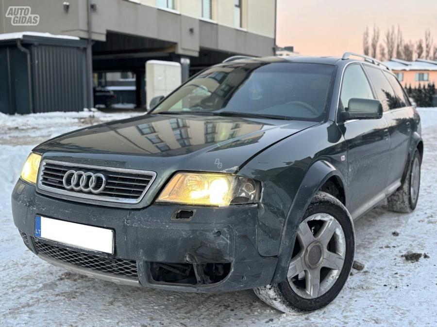 Zaļš Audi A6 Allroad 2002 Kauņa, ar dzinēja tilpumu 2.50 L un nobraukumu 300 tūkst. km par 1650 €, foto 5 vietnē AUTOMOTO.COM.LV