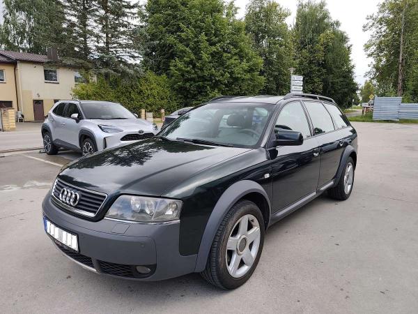 Zaļš Audi A6 Allroad 2004 Viļņa, ar dzinēja tilpumu 2.50 L un nobraukumu 356 tūkst. km par 2150 €, foto 1 vietnē AUTOMOTO.COM.LV