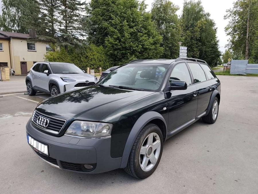 Zaļš Audi A6 Allroad 2004 Viļņa, ar dzinēja tilpumu 2.50 L un nobraukumu 356 tūkst. km par 2150 €, foto 1 vietnē AUTOMOTO.COM.LV