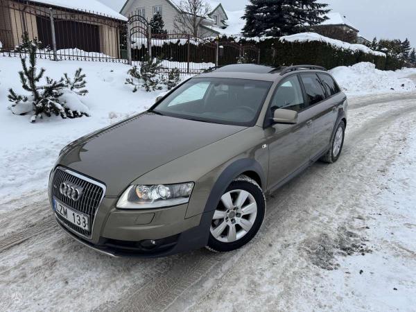 Green Audi A6 Allroad 2007 in Vilnius, with an engine capacity of 2.97 L and mileage of 300 thousand km for 3750 €, photo 1 on AUTOMOTO.COM.LV