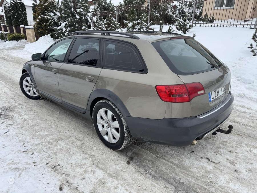 Green Audi A6 Allroad 2007 in Vilnius, with an engine capacity of 2.97 L and mileage of 300 thousand km for 3750 €, photo 5 on AUTOMOTO.COM.LV