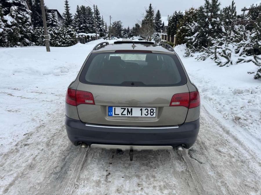 Green Audi A6 Allroad 2007 in Vilnius, with an engine capacity of 2.97 L and mileage of 300 thousand km for 3750 €, photo 7 on AUTOMOTO.COM.LV