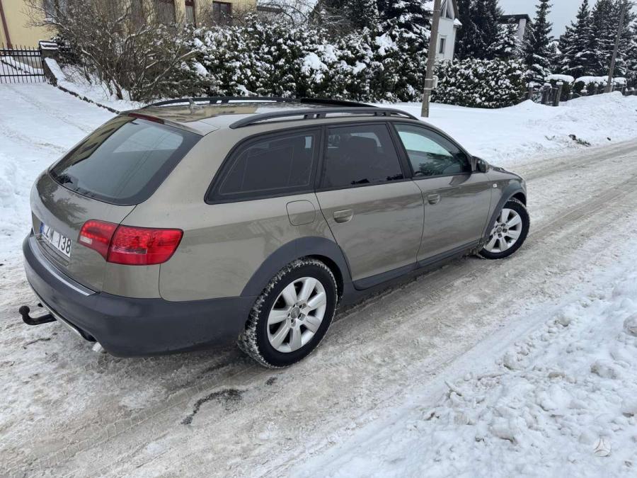 Green Audi A6 Allroad 2007 in Vilnius, with an engine capacity of 2.97 L and mileage of 300 thousand km for 3750 €, photo 11 on AUTOMOTO.COM.LV