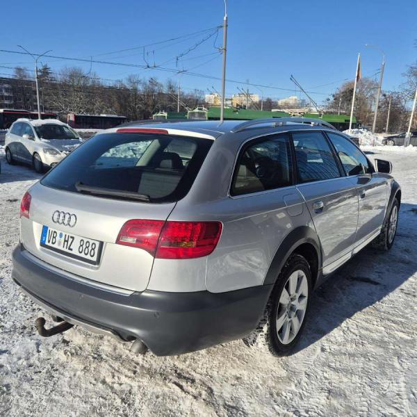 Grey Audi A6 Allroad 2007 in Kaunas, with an engine capacity of 2.70 L and mileage of 261 thousand km for 3800 €, photo 5 on AUTOMOTO.COM.LV