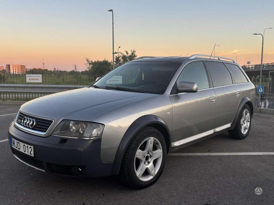 Grey Audi A6 Allroad 2001 in Vilnius, with an engine capacity of 0.00 L and mileage of 312 thousand km for 999 €, photo 4 on AUTOMOTO.COM.LV