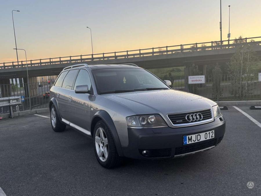 Grey Audi A6 Allroad 2001 in Vilnius, with an engine capacity of 0.00 L and mileage of 312 thousand km for 999 €, photo 6 on AUTOMOTO.COM.LV